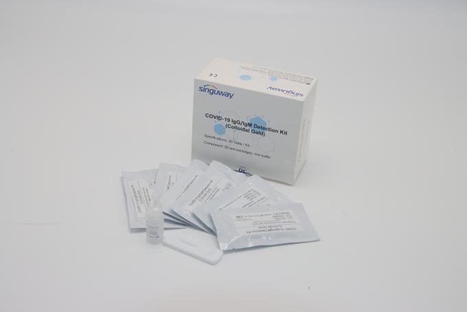 Europe Approved Rapid IgM IgG Antibody Test Card 15 Mins High Specificity